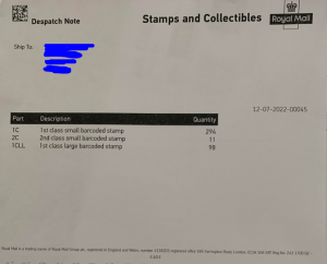 Royal Mail Stamp Swap Out - Benny Ong